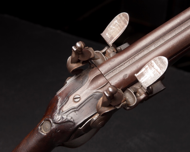 Flintlock Shotgun - Antique Antique Flintlock Shotgun Double Barrel 24 ...