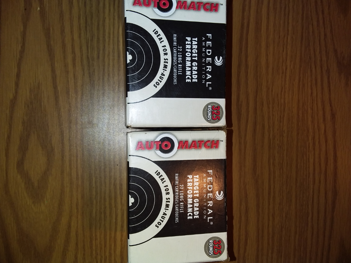 Federal Ordnance, Inc. 650 Rounds Of Federal Auto Match .22 Lr ...