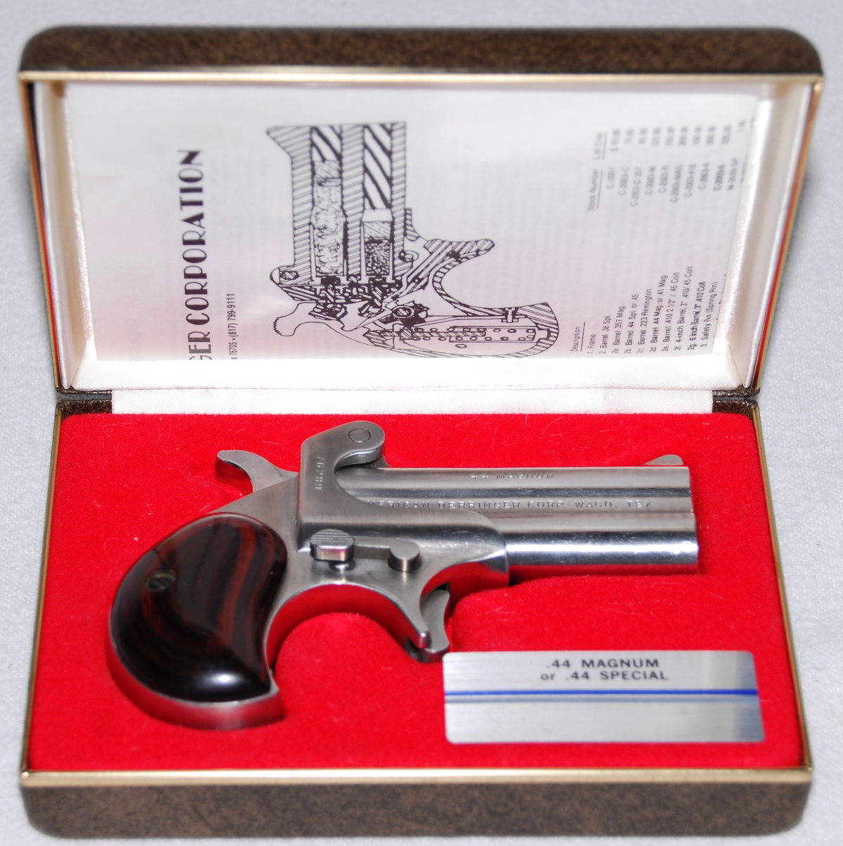 American Derringer Corp. American Derringer .44 Mag Will Also Shoot 44 ...