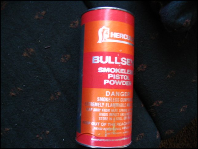 Unopened 1 Lb. Can Hercules Bullseye Pistol Powder For Sale at ...
