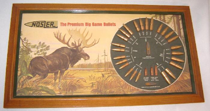 Nosler Rifle Bullet Display Board Vintage For Sale at GunAuction.com ...