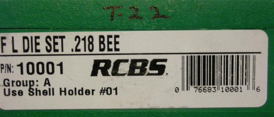 218 Bee Reloading Dies By Rcbs .218 Bee For Sale at GunAuction.com ...