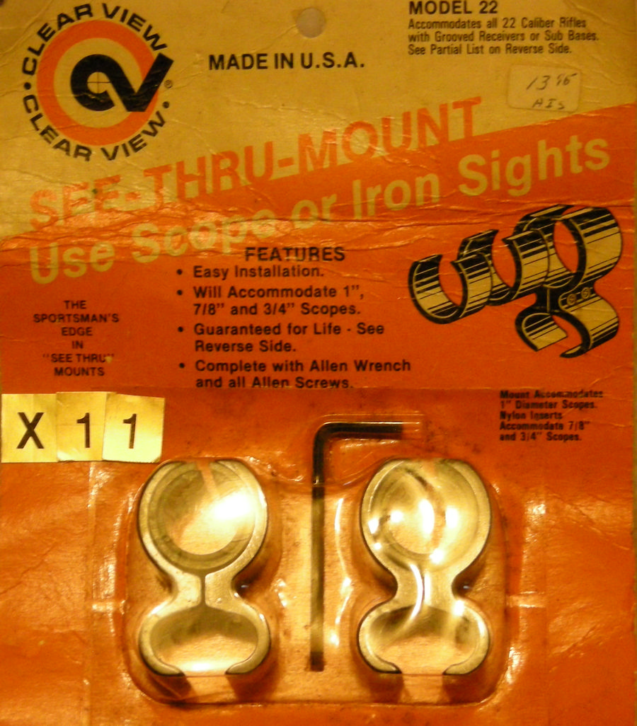 Dove Tail Mounts For 22 Rifles For Sale at GunAuction.com - 14688725