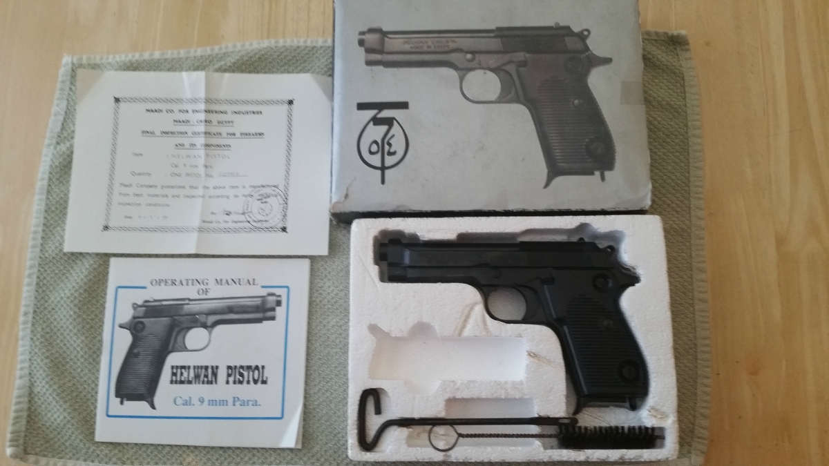 Helwan 9mm Pistol - Made In Egypt By Maadi - Beretta 951 Copy - Nib W ...