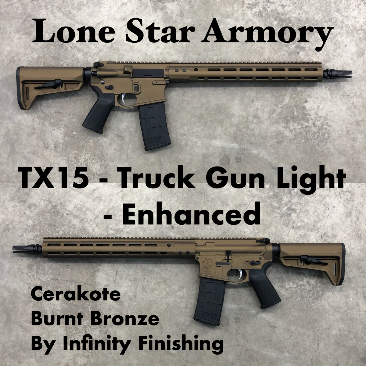 Lone Star Armory Tx15 Burnt Bronze Demo Ar15 5.56mm Nato For Sale at ...