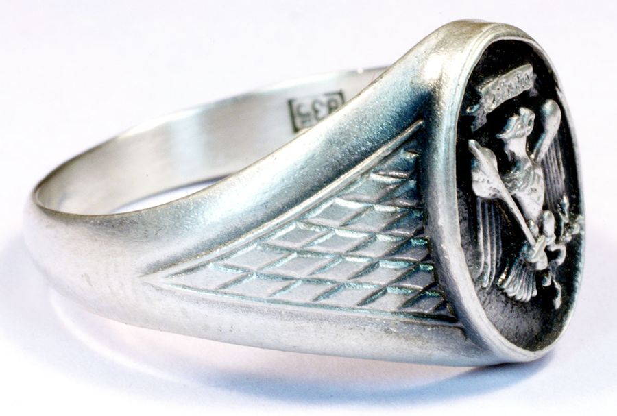 Criminal Police Silver Ring For Sale at GunAuction.com - 14887716