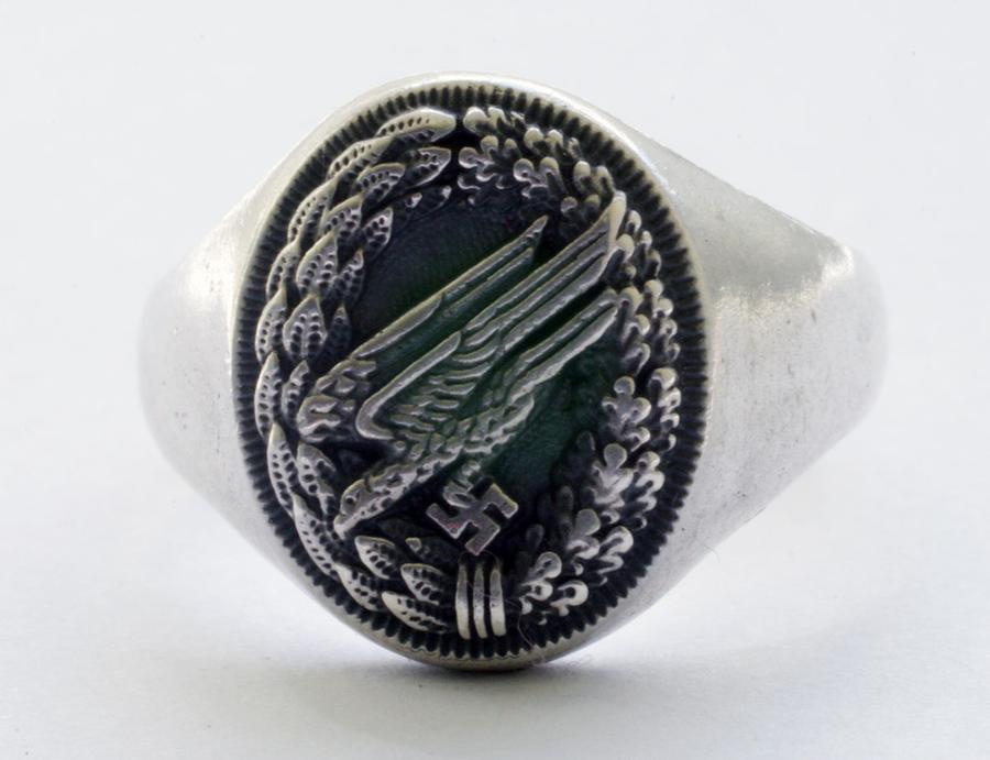 German Luftwaffe Paratroopers Ring For Sale at GunAuction.com - 14949876
