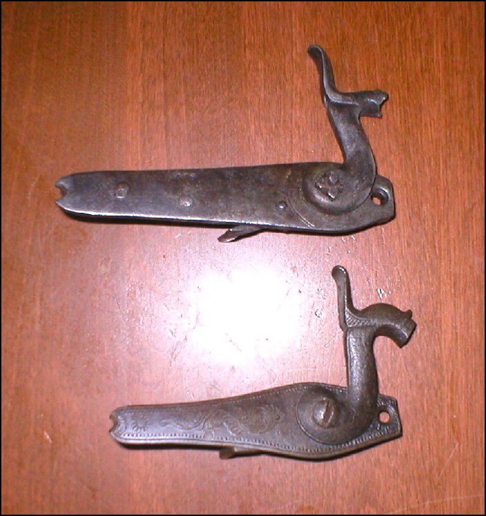 Early Gunsmith Two early back action percussion locks.
