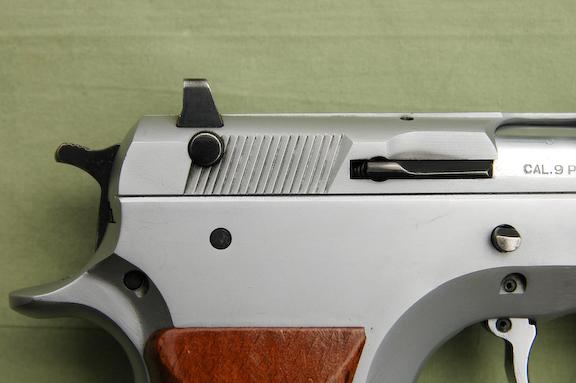 F.I.E. Tanfoglio Tz 75 9mm, Satin Chrome, Fine For Sale at GunAuction ...