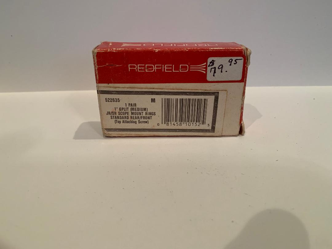 Redfield 1 Inch Split Scope Rings For Sale at GunAuction.com - 17368574
