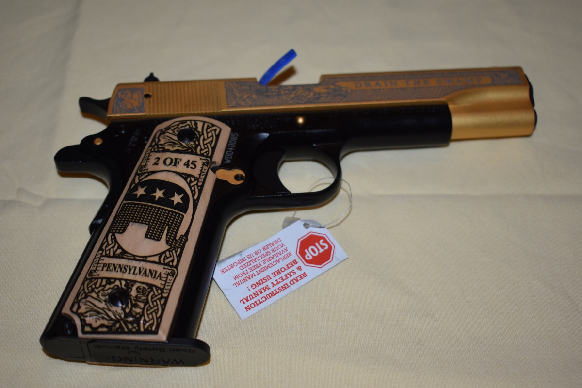 COLT MFG CO INC Colt 1911, Black with Gold inlay