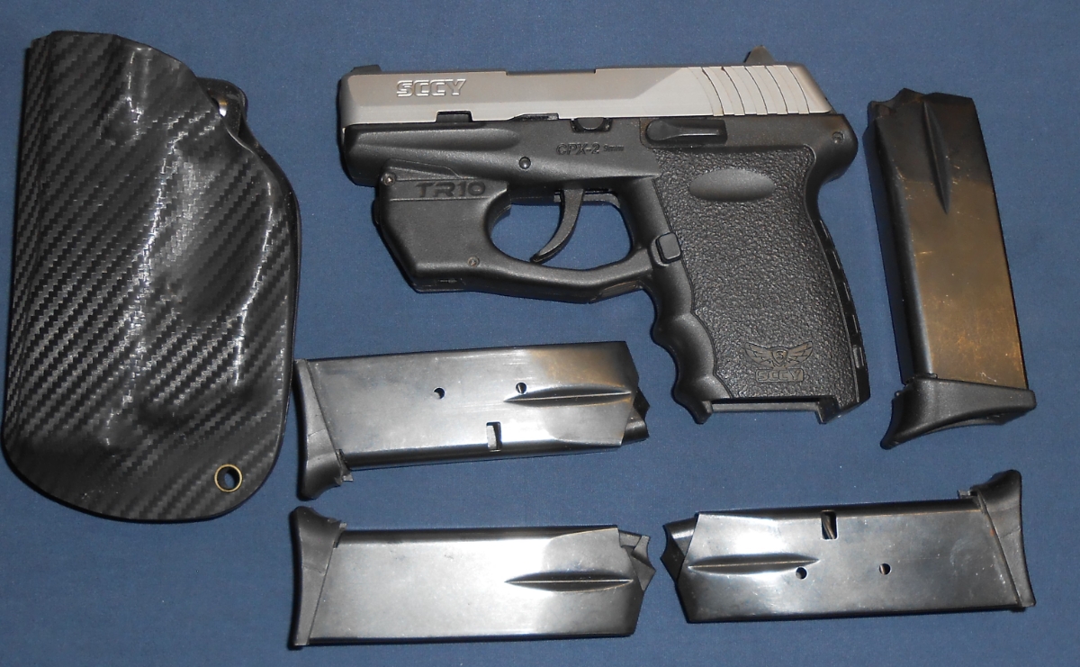 Sccy Industries Cxp-2 9mm W/Laser And 4 Magazines 9mm Luger For Sale at ...