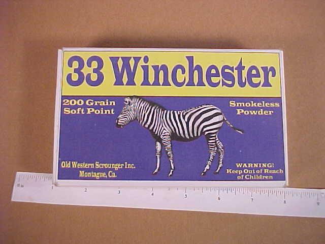 Winchester 33 Caliber Ammo Full Box New Loads For Sale at GunAuction ...