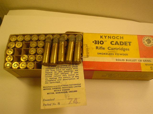 Kynoch Full Box 50 310 Martini Cadet For Sale at GunAuction.com - 8471406