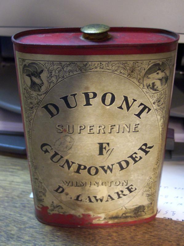 ** Two Antique Dupont Black Powder Cans** - Picture 2