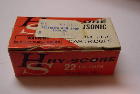 Hy-Score .22 Bb Cap Box & Ammo For Sale at GunAuction.com - 8947436