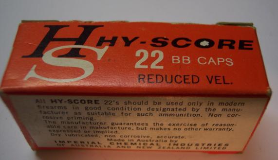 Hy-Score .22 Bb Cap Box & Ammo For Sale at GunAuction.com - 8947436