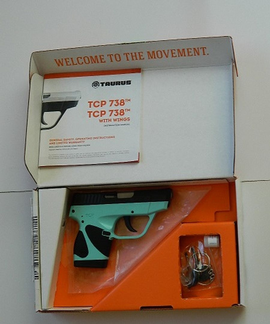 Taurus 738 Tcp W/Teal Cerakote Buy-It-Now Inc Shipping .380 Acp For ...