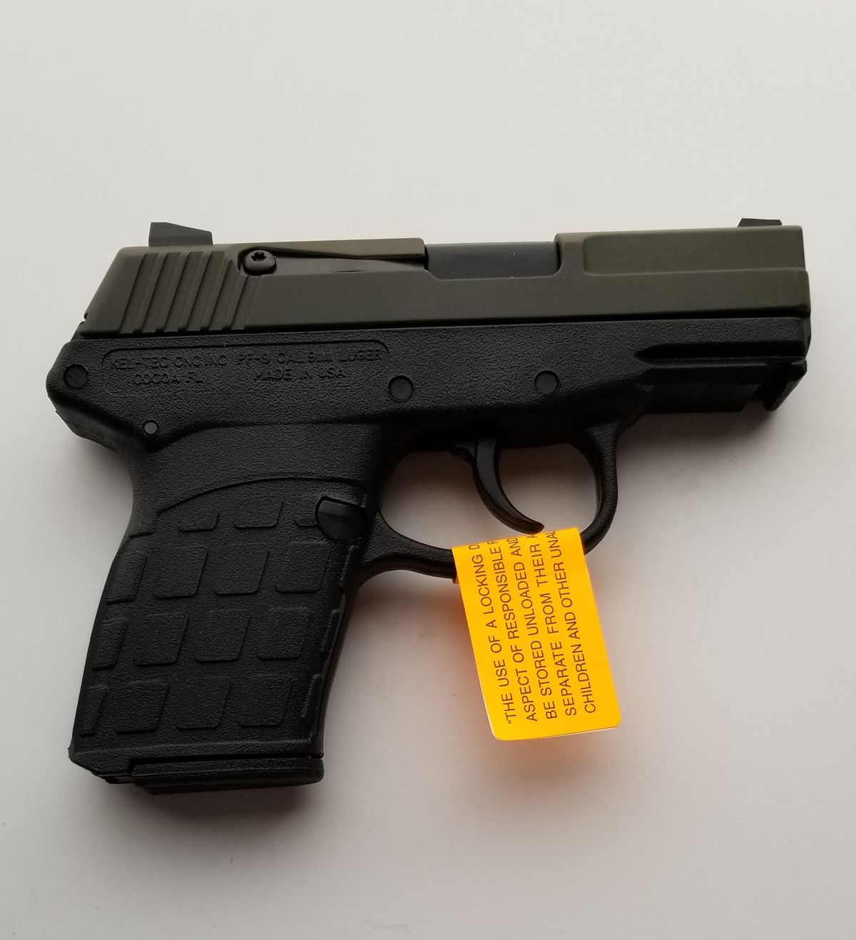 Kel-Tec Pf-9 Black Frame W/Green Cerakote Slide NIB Buy-It-Now Includes ...