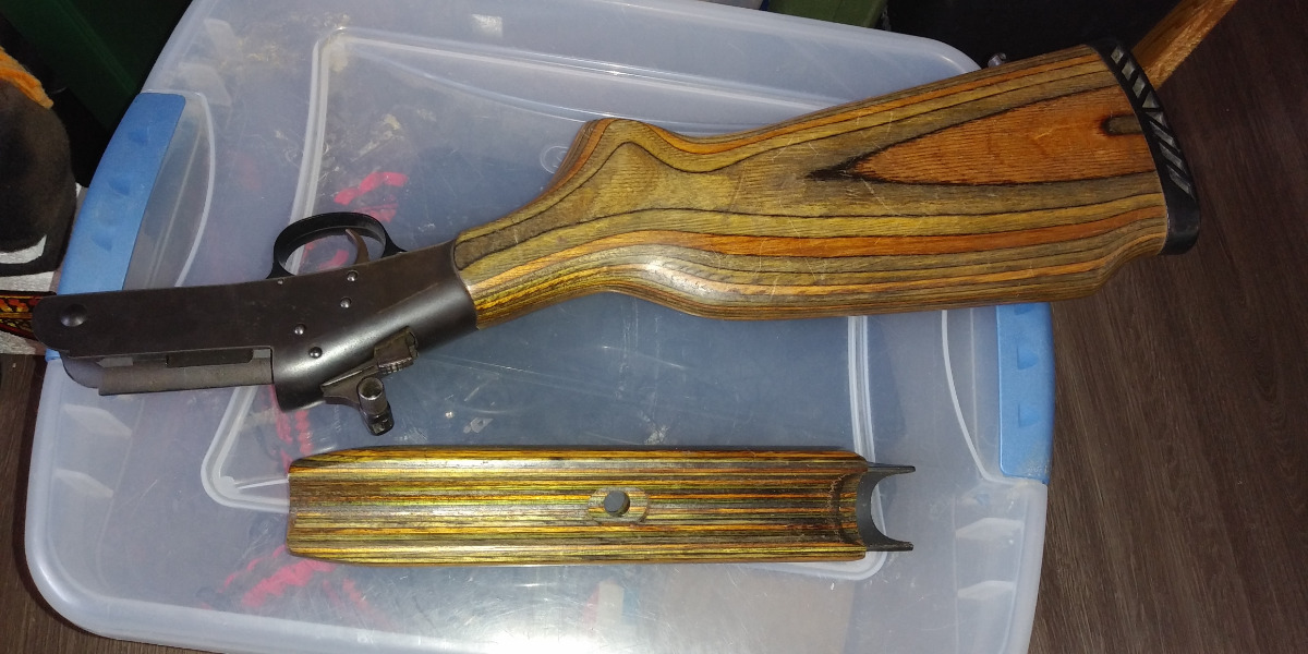 - NEF H&R SB2 Ultra rifle receiver and furniture, stock and forend ...