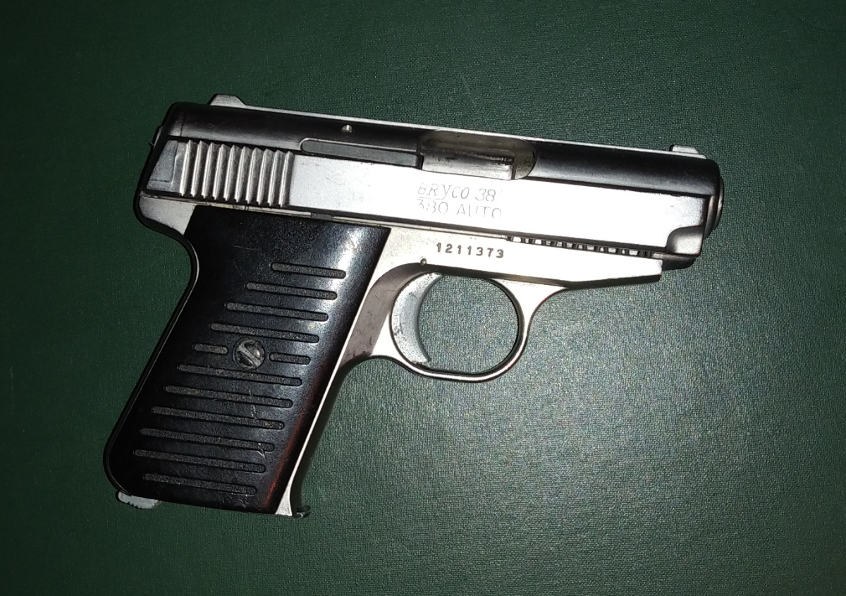 Jennings/Bryco Bryco 38, .380 Acp, Nickel Plated, Test Fired, Single ...