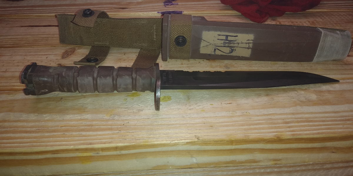 Okc 3s Usmc Bayonet Marine Issued, Surplus, Good Condition, Modified To ...