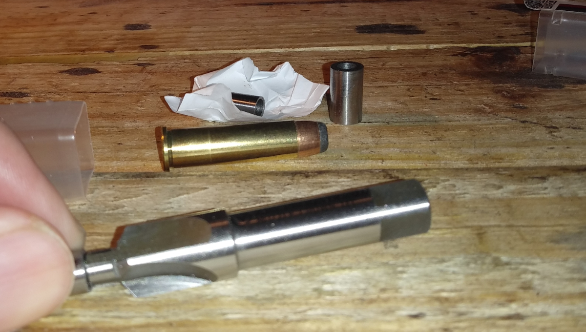 UNKNOWN Gunsmith tool, 110 muzzle crown cutter and pilots, free shipping