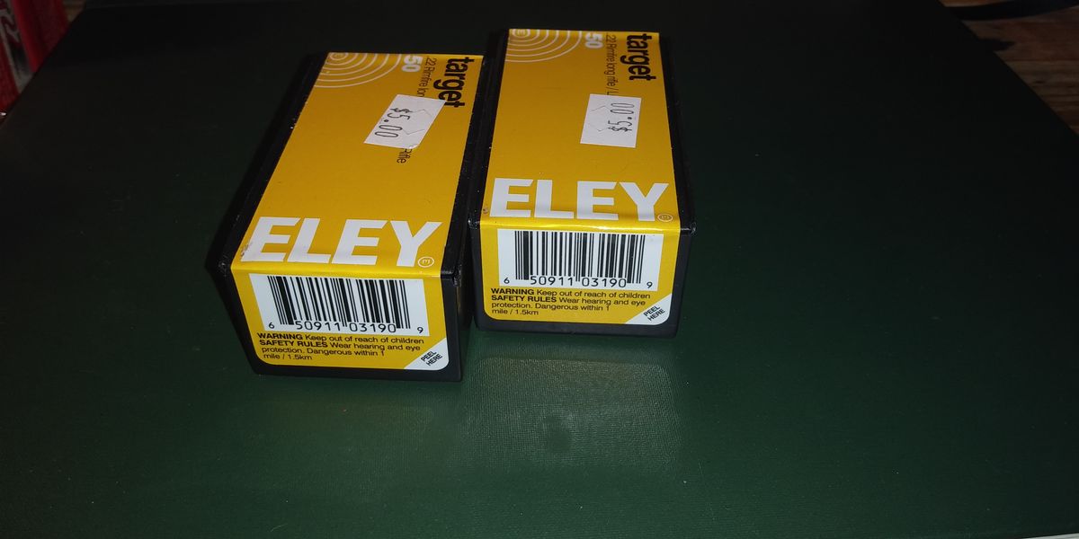 Eley Target .22 In Stock. 2 Boxes, 100 Rounds Ready To Ship, Match .22 ...