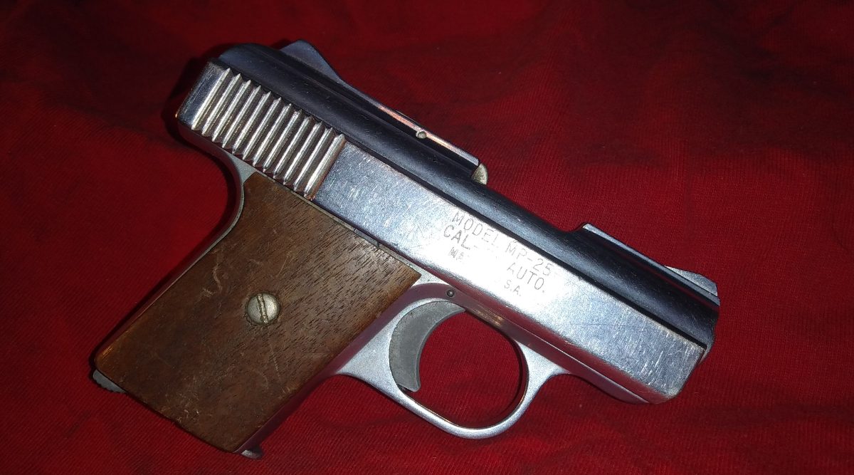 Raven Arms Raven Mp-25, 25 Auto, Chrome Pocket Gun, Tested-Works, Free ...