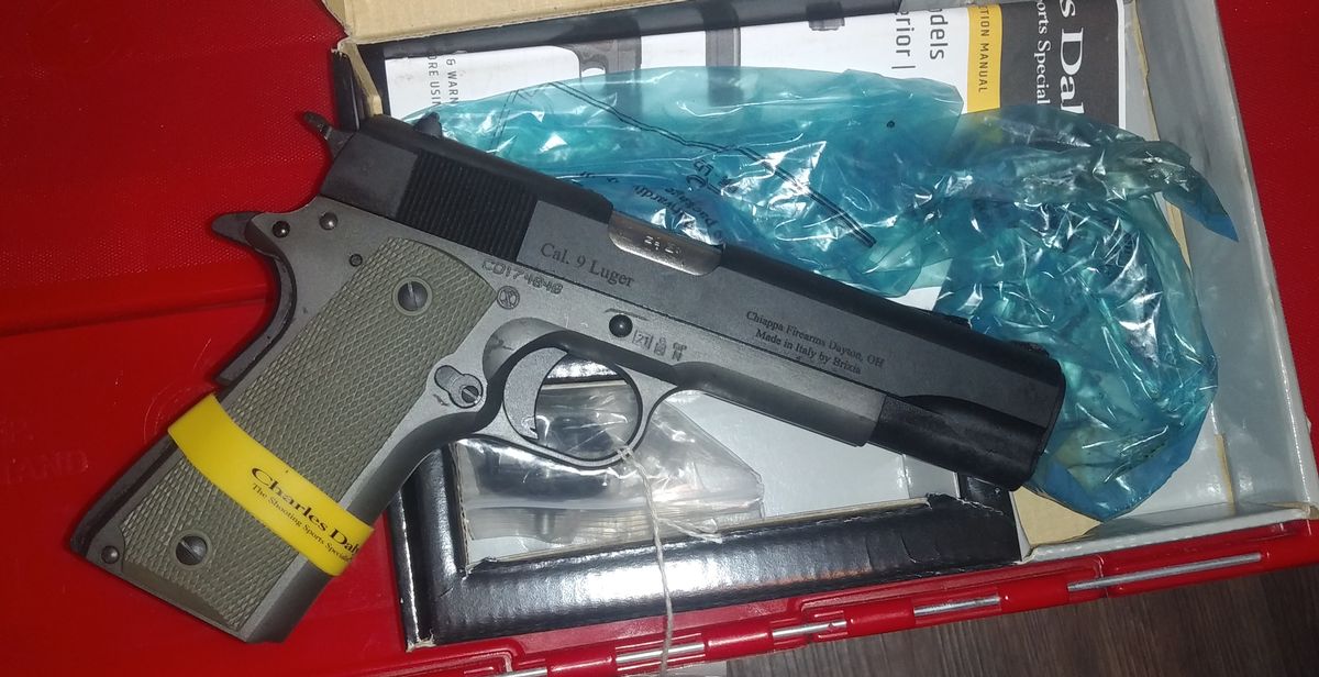 Charles Daly Brixia Italy 9mm 1911, Full Size, Like New, fired 50 times ...