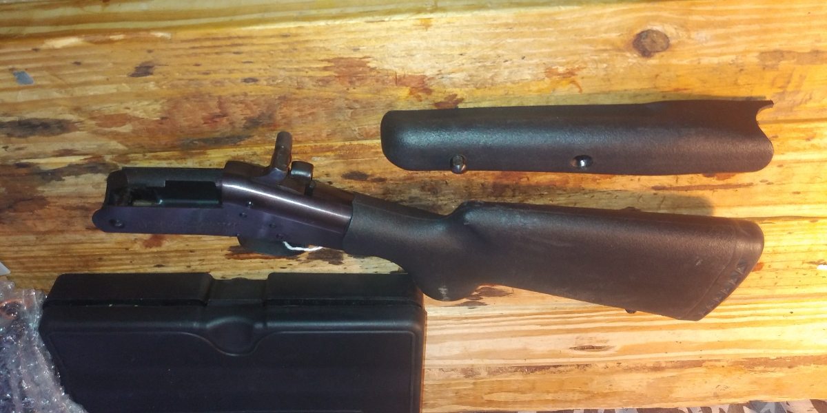 Harrington & Richardson H&R Handi Rifle receiver, SB2, with youth stock ...