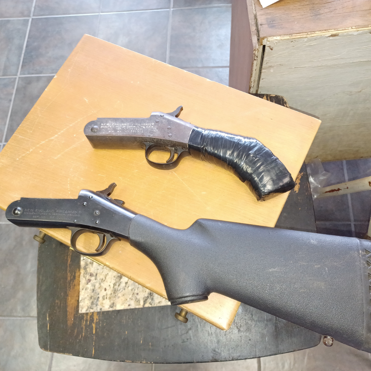 New England Arms 2 Handi Rifle Or Pardner Receivers, Sb1 And Sb2. Plus ...