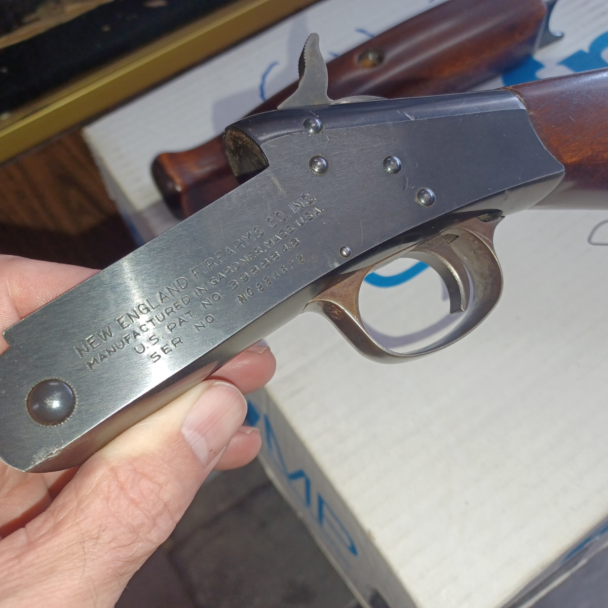 Harrington & Richardson NEF H&R Handi receiver, SB2, No barrel, older ...