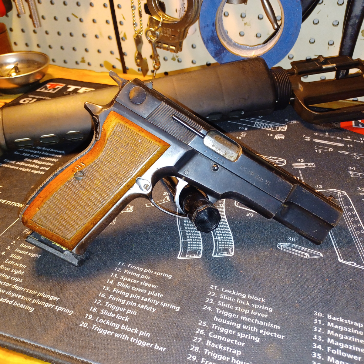 FEG Hungarian P9R, S&W Model 59 and Browning Hi Power hybrid, 9mm Luger ...