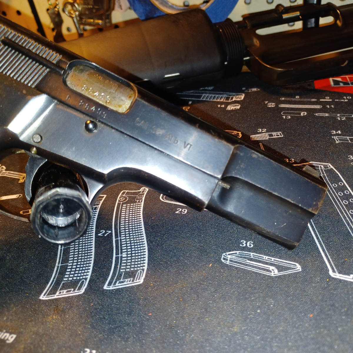 FEG Hungarian P9R, S&W Model 59 and Browning Hi Power hybrid, 9mm Luger ...