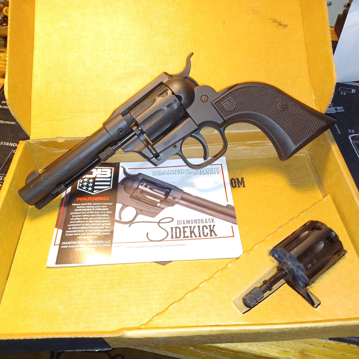 Diamondback DB Sidekick, 9 round .22 LR and .22 magnum, western style ...