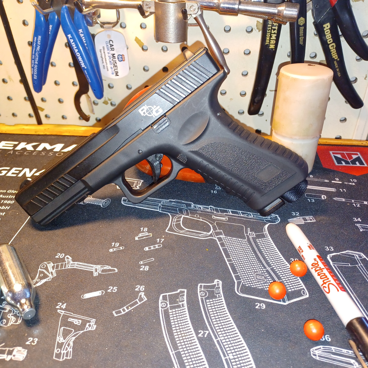 Pog .43 Caliber - 11mm Non Lethal Defense Gun. C02 Powered, Self ...