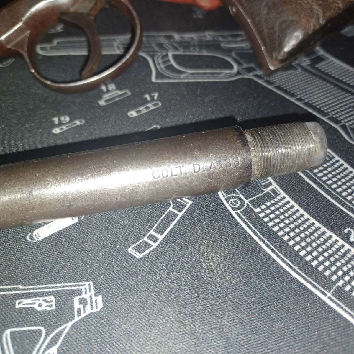 Colt 1889, 0r 1892 New Army And Navy, D.A. .38 Double Action Revolver ...