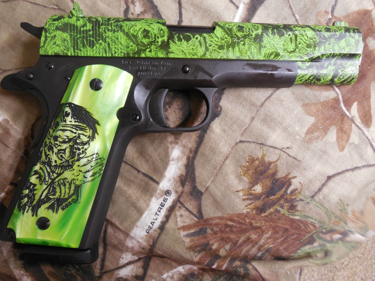 Iver Johnson Zombie 1911-A1 New In Box .45 Acp For Sale at GunAuction ...