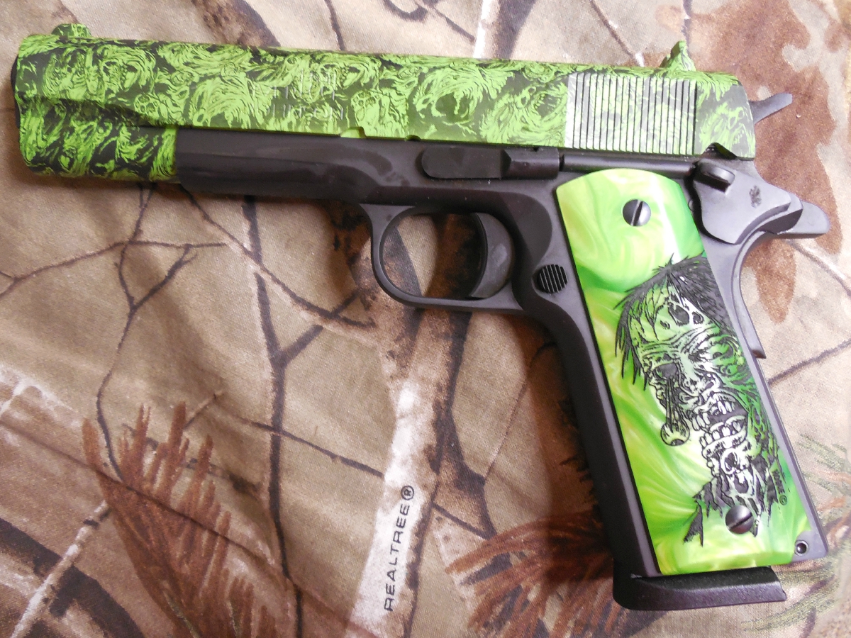 Iver Johnson Zombie 1911-A1 New In Box .45 Acp For Sale at GunAuction ...