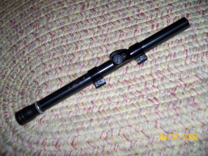 J. C. Higgins 4x Scope Vintage .22 Rifle 3/4 tube