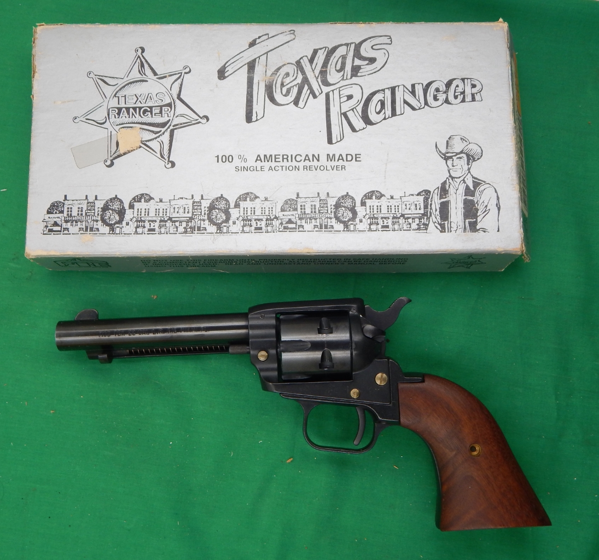 Fie Texas Ranger Model, Used In The Box With The Papers, Nice Clean Little Single Action, Walnut ...