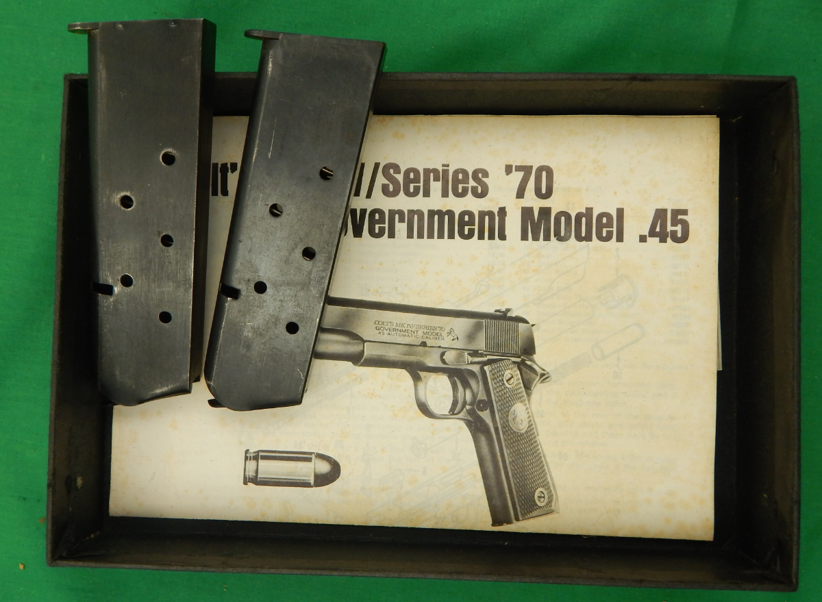 Colt Industries Colt Mk Iv Series `70 Government Model Box W/Papers S/N ...