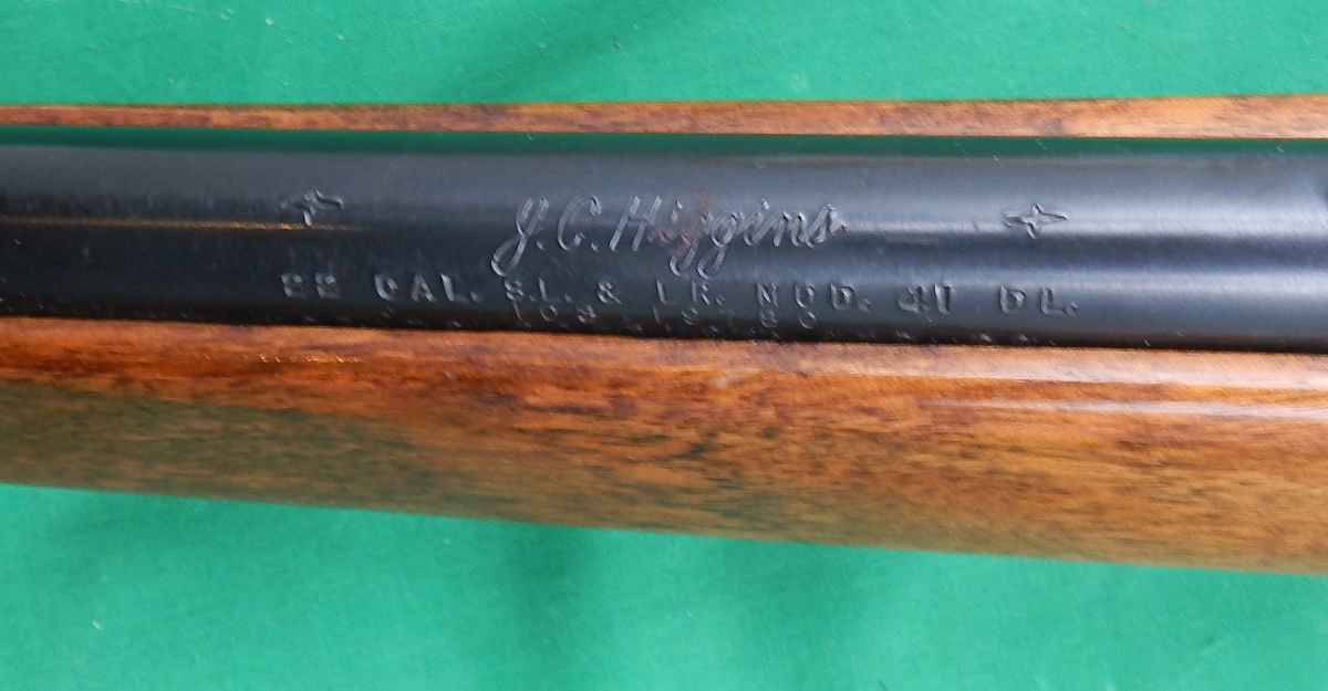 J. C.Higgins J. C. Higgins Model 41 Dl Bolt Action Single Shot Rifle ...