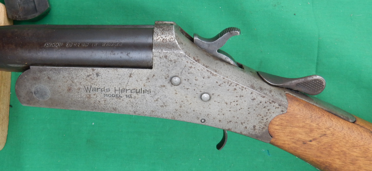 Wards Hercules, MODEL 10, single shot 12 shotgun, PARTS, No Forearm 12 ...