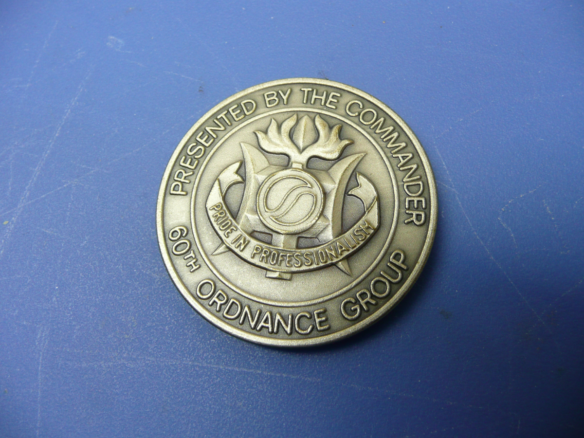 US Army Challenge Coin, 60th Ordnance Group, European Based 17218130 ...
