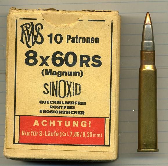 8x60 Rs Magnum With Box Z105 For Sale at GunAuction.com - 8916808