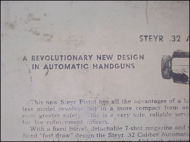 Steyr .32 Automatic Pistol Must Look For Sale at GunAuction.com - 7254537