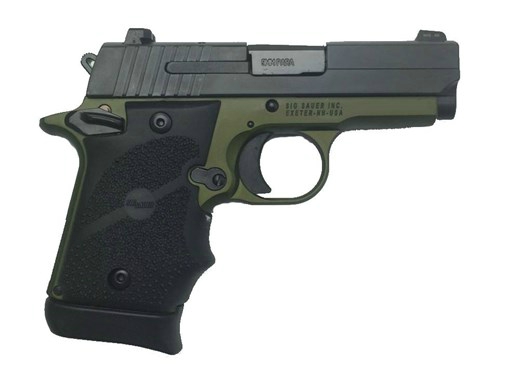 Sig Sauer 938 Army Green 12103 9mm Luger For Sale at GunAuction.com ...