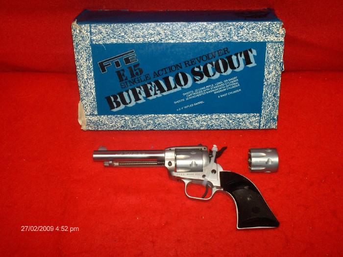 F I E Model Buffalo Scout E15 22/22mag. For Sale at GunAuction.com ...